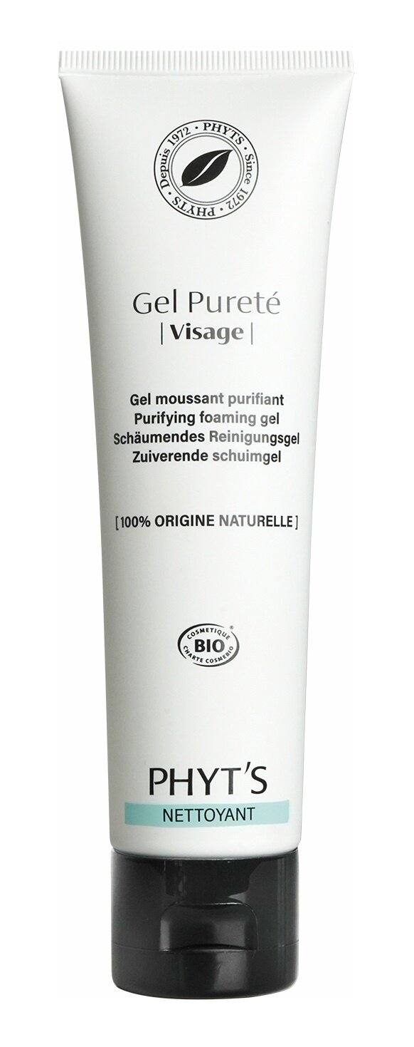PHYT'S Nettoyant Gel Purete /Visage/ Гипоаллергенный Гель для умывания "Очищающий", 100мл