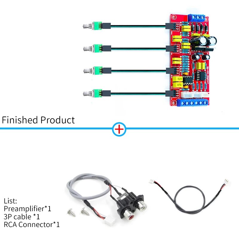 Lenwaycn аудио предусилитель NE5532 2 канала Assembled 02