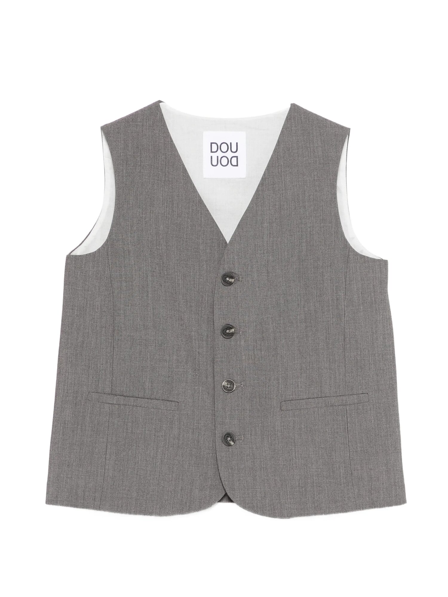 Жилет V-neck button gilet