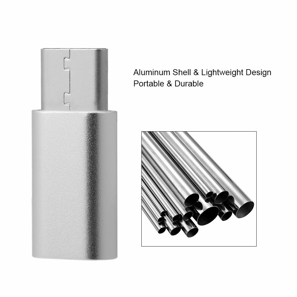 Адаптер MicroUSB — TypeC для устройств Huawei, Xiaomi, Samsung, MacBook, планшетов и ноутбуков
