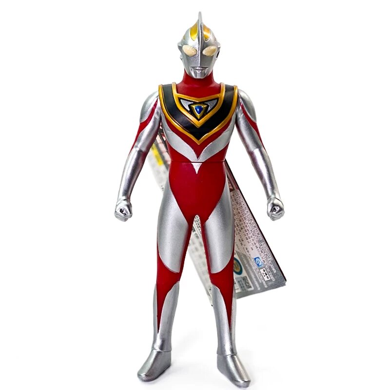 Bandai мягкая резиновая фигурка Ультраман Гайя, 17 см, прочная коллекционная игрушка, упакована в коробку для детей