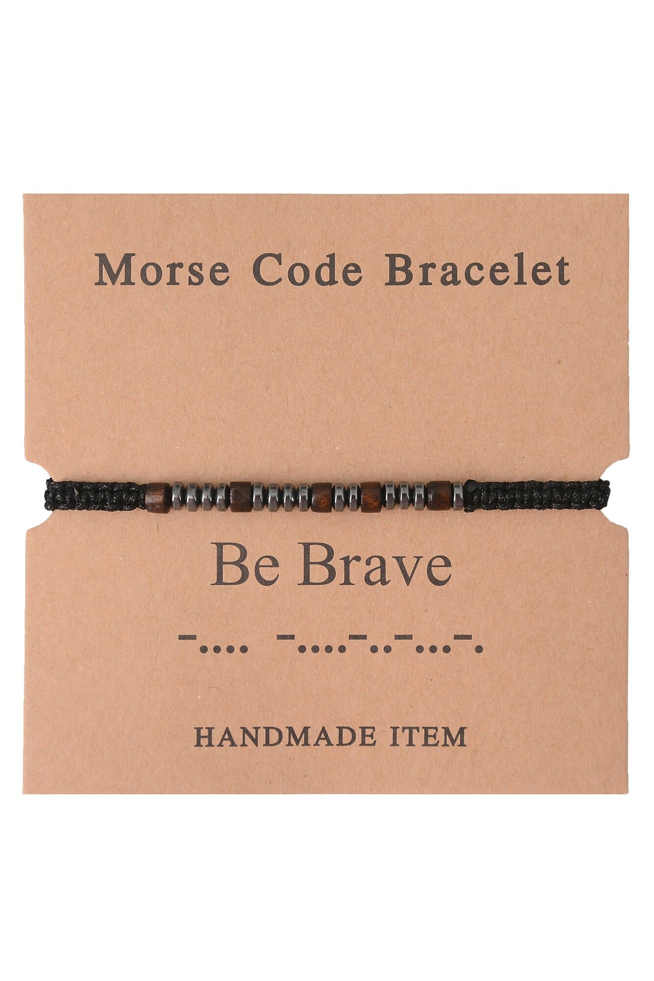 Браслет Морзе Be Brave (12-202509-BR-ZJ4314)