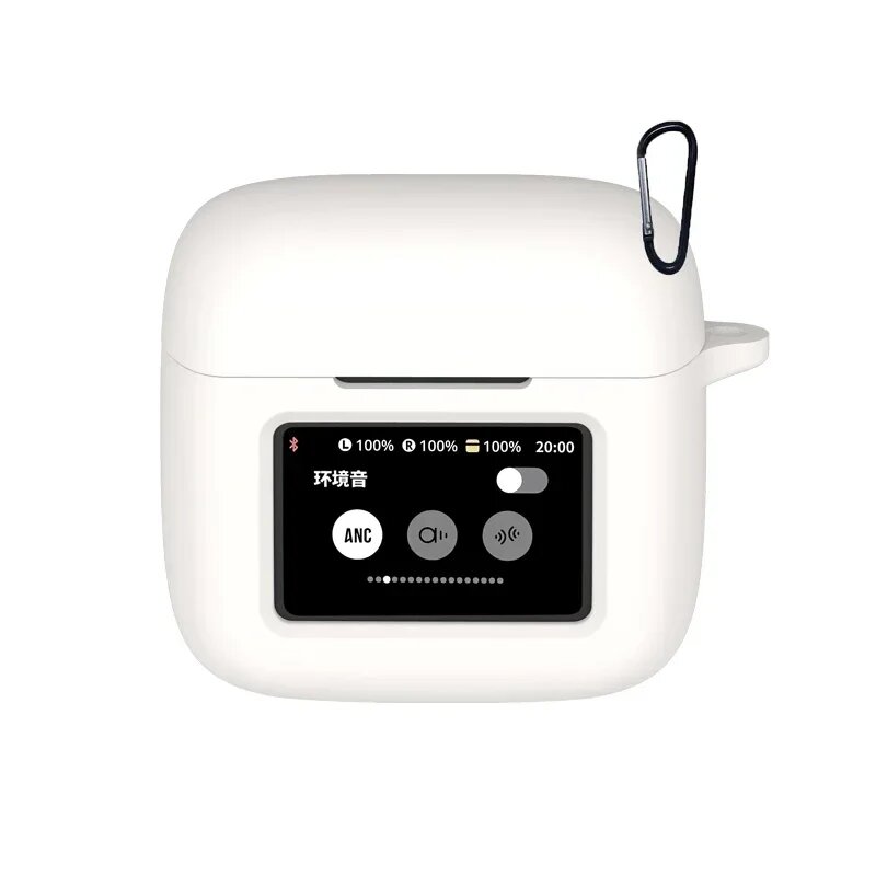 Силиконовый чехол для наушников JBL TOUR PRO 3 for JBL TOUR PRO 3, белый