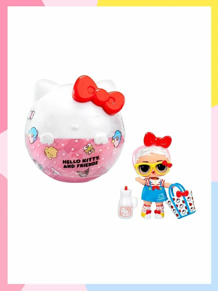 Loves Hello Kitty and Friends 7 Сюрпризов, 8 кукол ограниченной серии, отличный подарок для детей в возрасте от 3 лет ЛОЛ