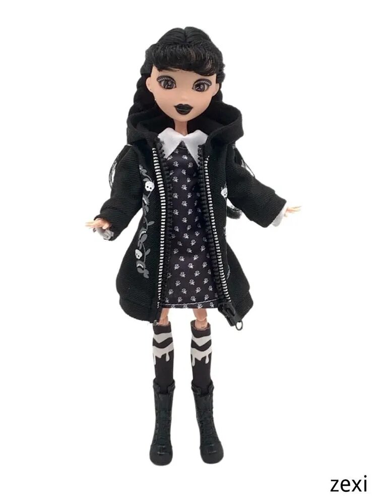 Кукла Wednesday Addams с черными волосами и скрипкой, коллекционная модель, для девочек, 28 см — фото 1