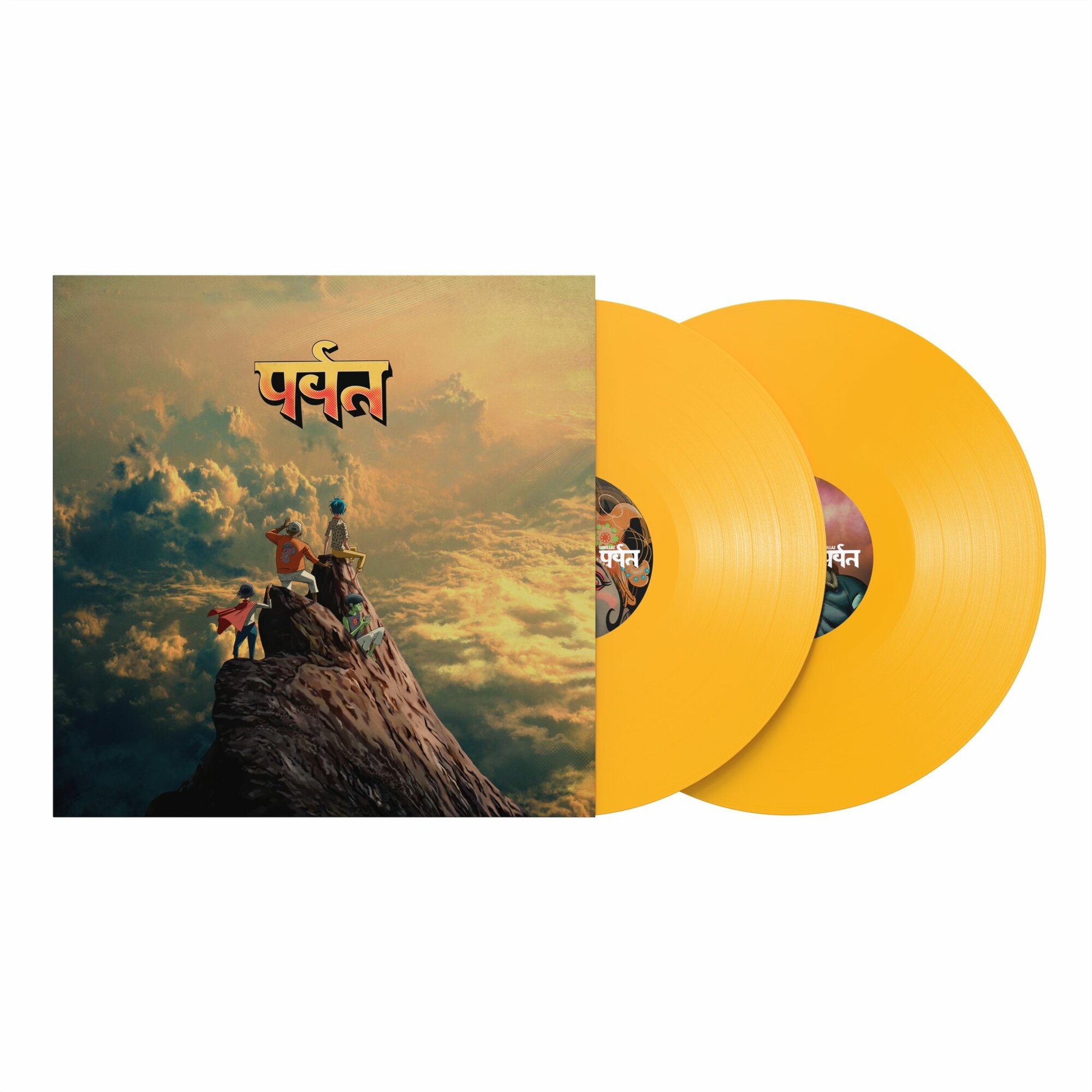 Виниловая пластинка Gorillaz - The Mountain (Indie Retail Exclusive Edition) (Yellow Bio Vinyl) (2 LP) (2 LP)