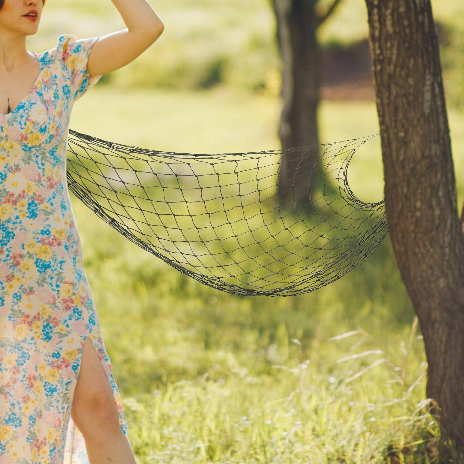 Прочный И Комфортный Гамак Из Нейлонового Шнура Для Отдыха На Природе И В Кемпинге 1 Комплект