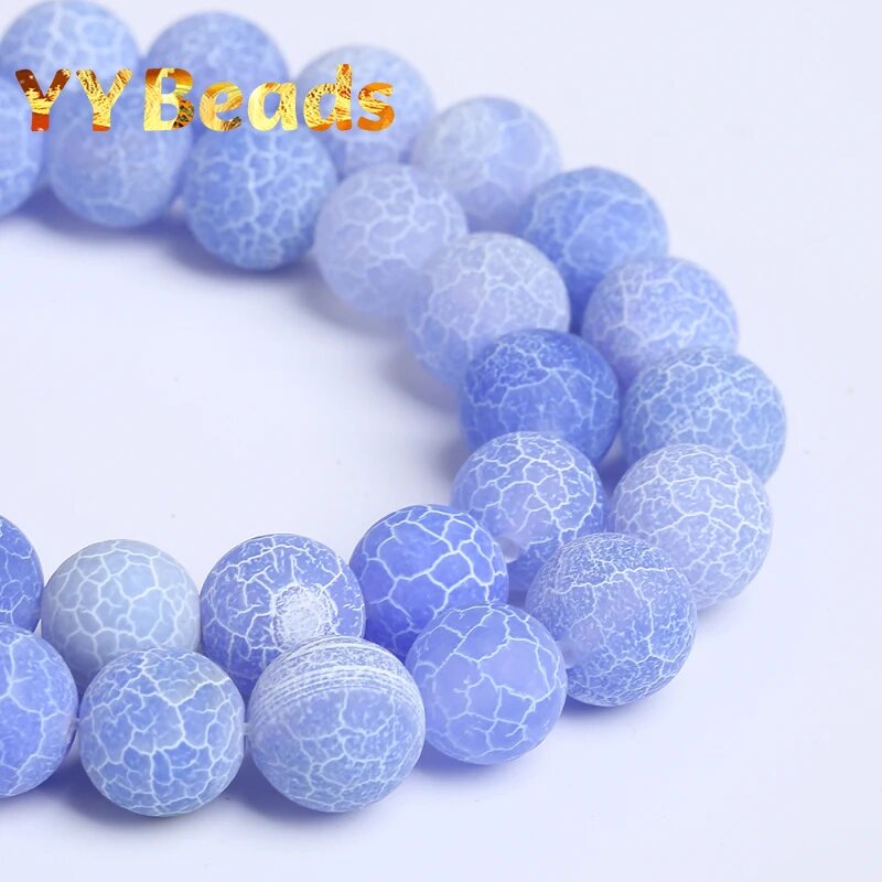 4-12 мм натуральный матовый мороз трещины Агаты бусины Агаты "вены дракона" свободные бусины для самостоятельного изготовления ювелирных изделий Браслеты различных цветов