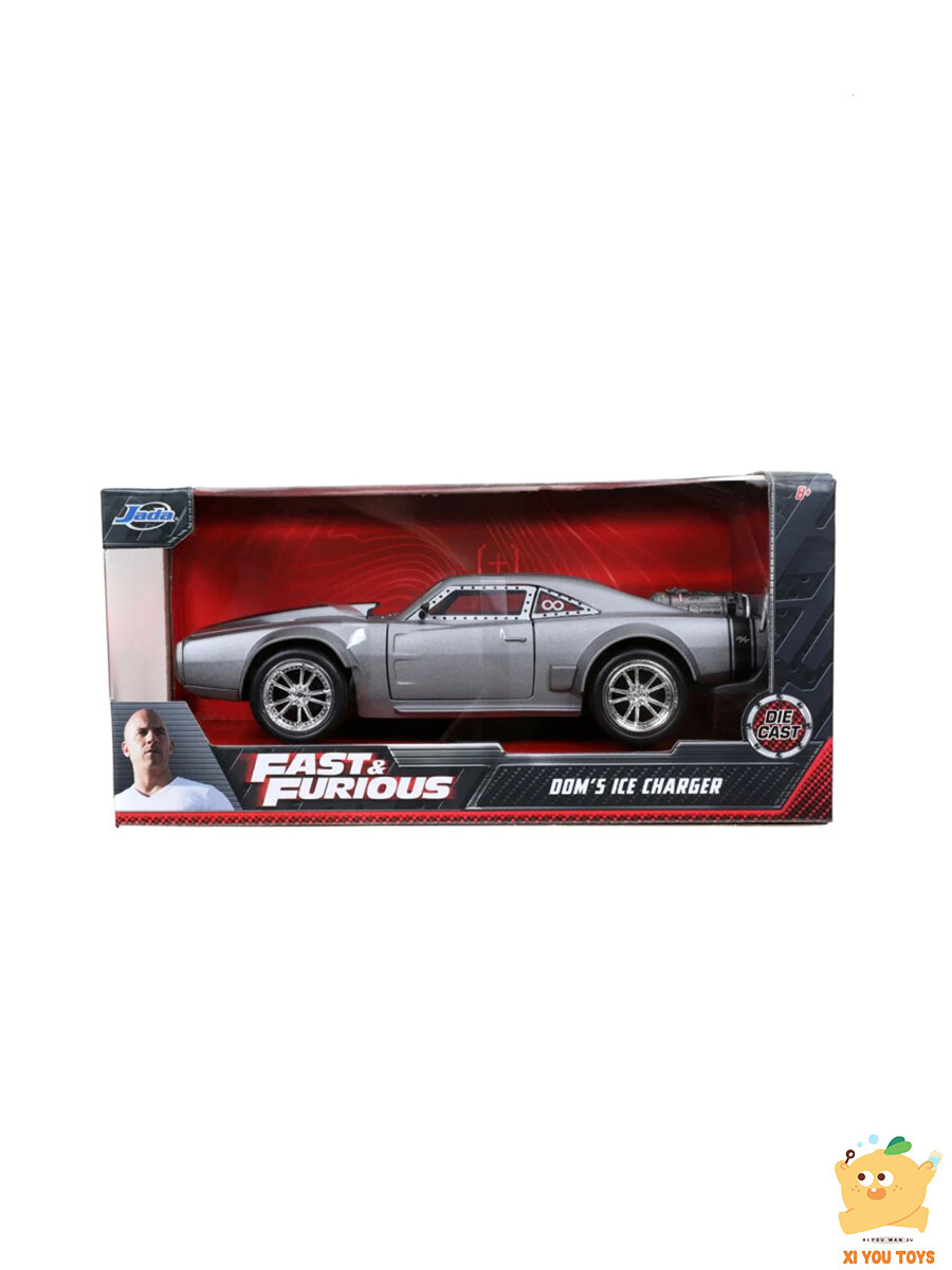 Jada Toys Fast & Furious Dom's Ice Charger / Игрушечные машинки из "Форсажа", подходят для детей от 8 лет и старше.