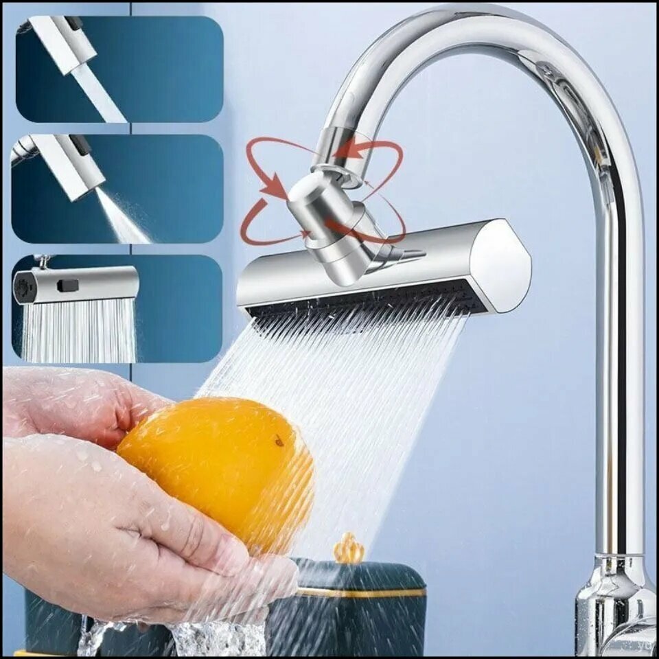 Насадка На Кран Для Кухни, Аэратор Для Смесителя, 3 Режима, Режима Водопада, Водосберегающая Насадка