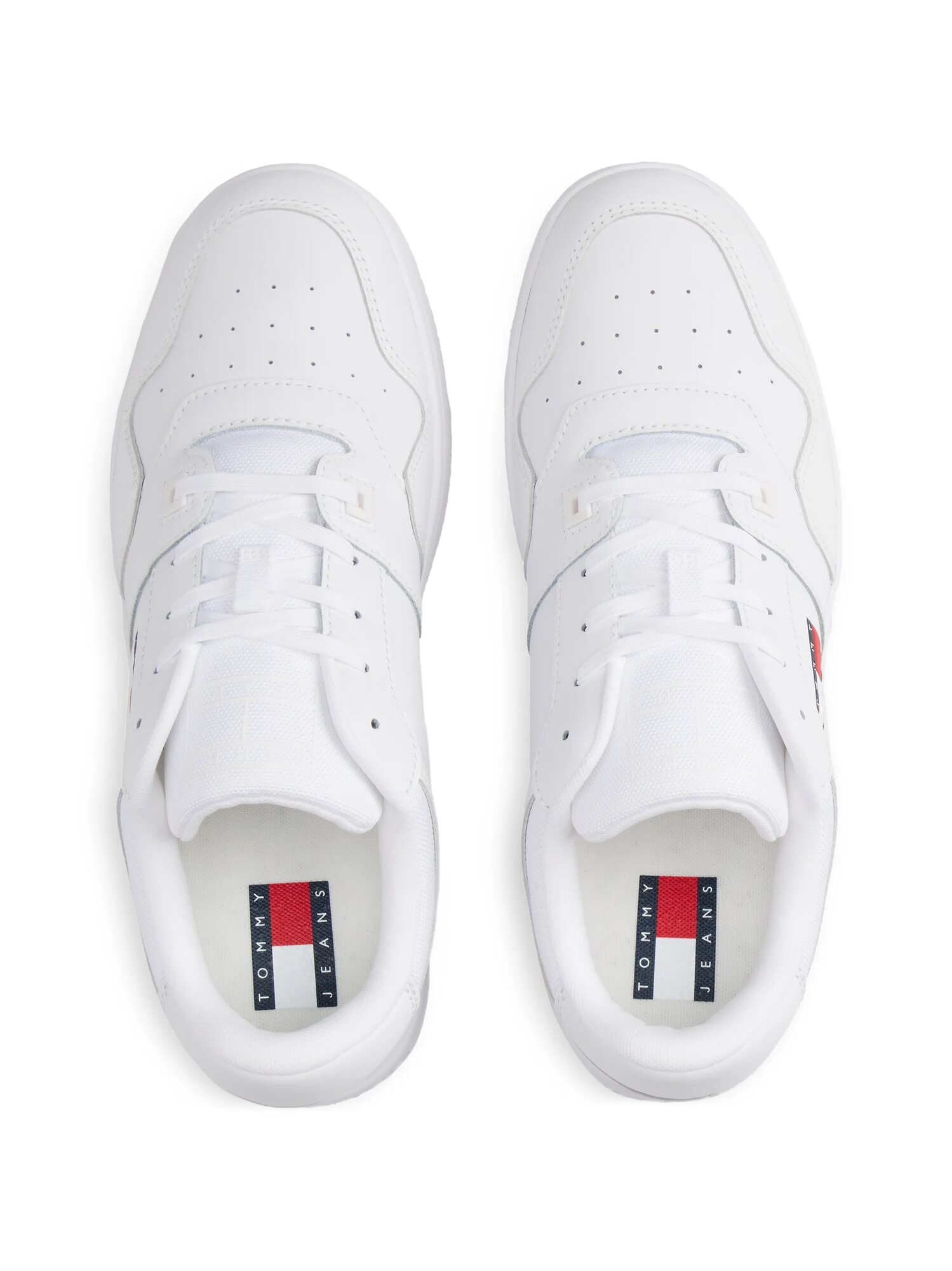 Кроссовки Tommy Jeans Logo sneakers, размер 41 EU, бежевый/белый — фото 1