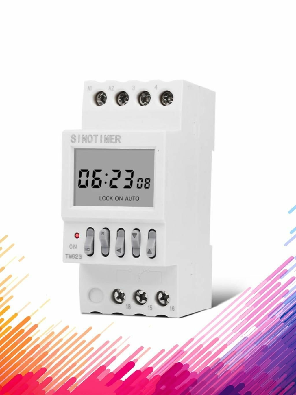 Программируемое астрономическое реле времени TM623, Белый