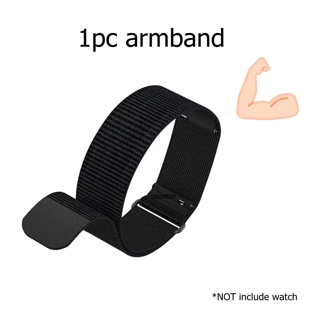 Черный нейлоновый ремешок для Amazfit Helio Armband A