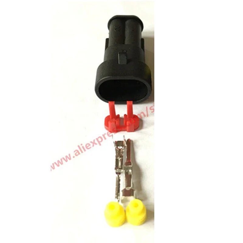 Автомобильный разъем AMP 282104-1 282080-2 2-контактный