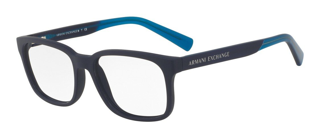 Оправа оптическая Armani Exchange AX 3029 8183, прямоугольная, синяя, пластик