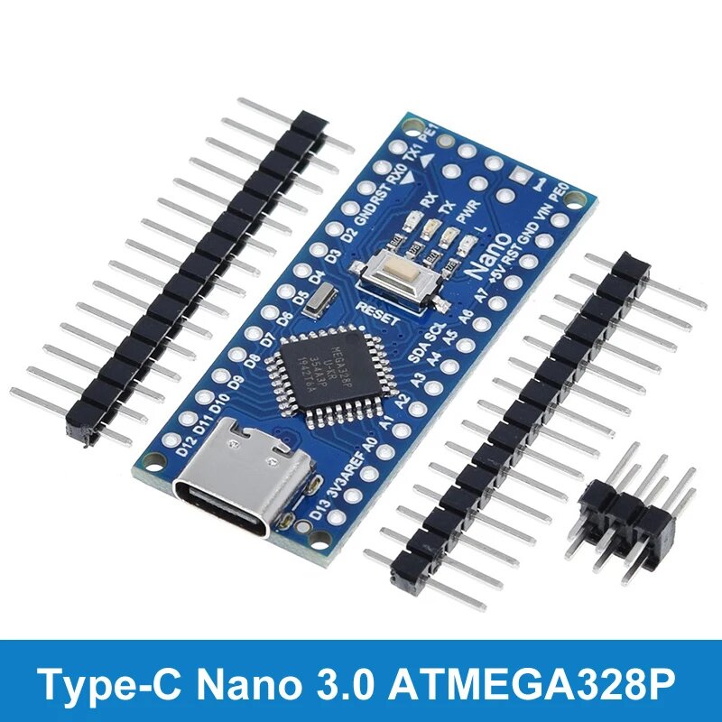 Nano 3.0 ATmega328P Type-C USB, Синий