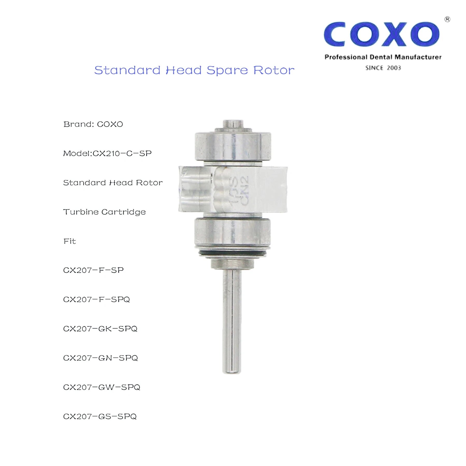 COXO Ротор турбины стандартной головки CX210-F-SP