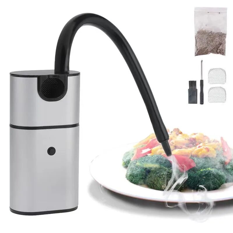 Smoking Gun Food Smoker kit, портативный генератор холодного дыма для мяса, напитков, барбекю