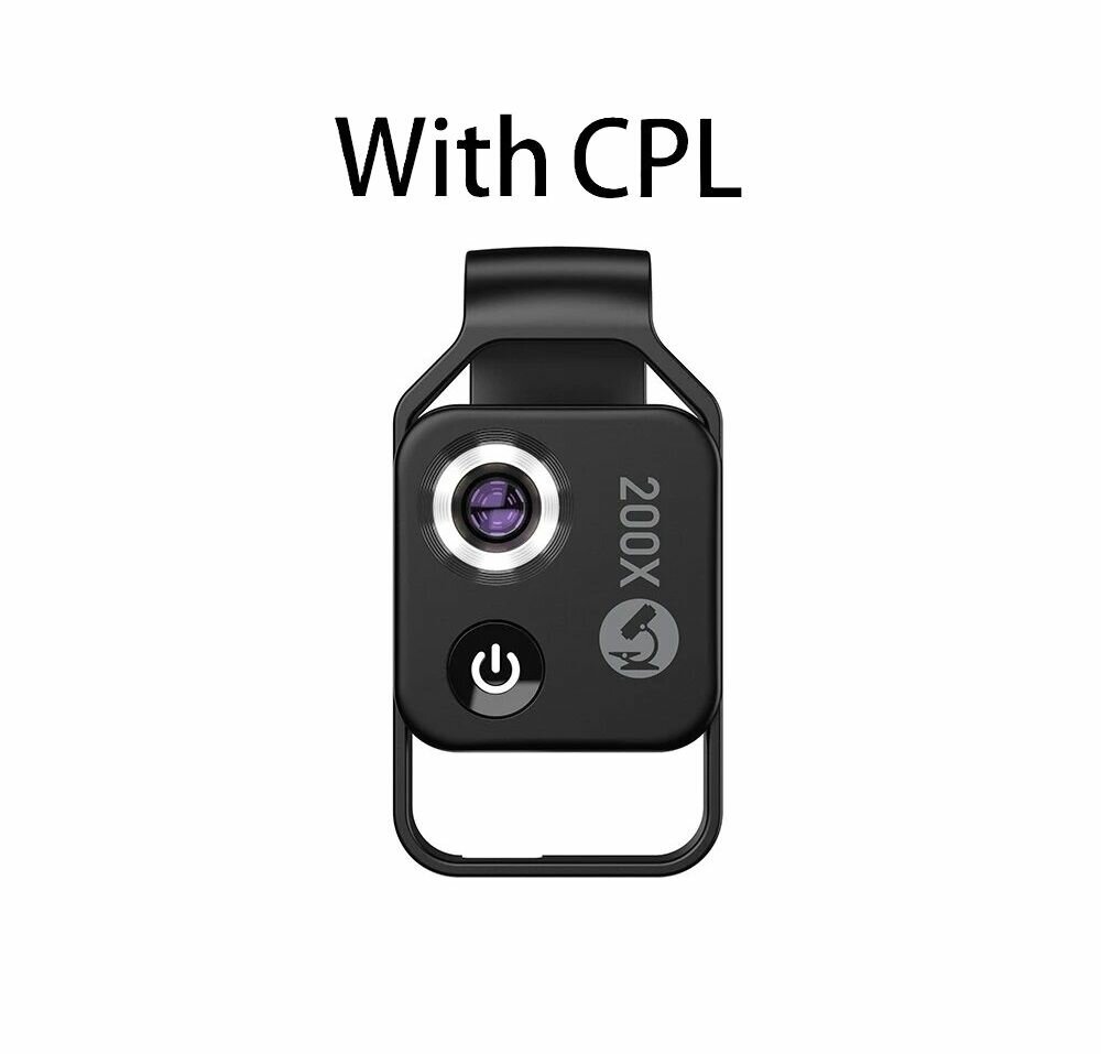 Микроскоп APEXEL 200 с подсветкой и CPL-фильтром, черный корпус