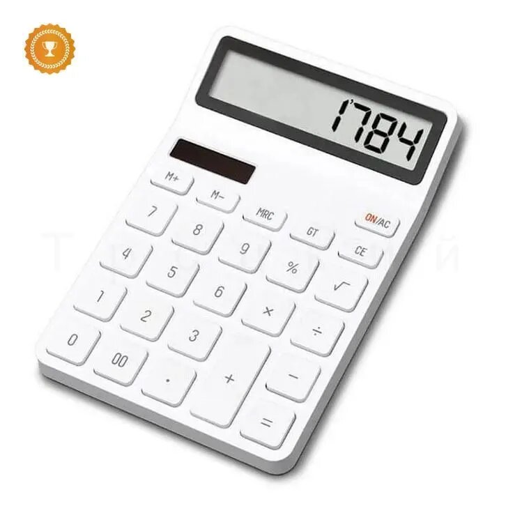 GM Калькулятор Kaco Lemo Desktop Calculator (K1412) Белый Настольный Калькулятор, солнечная панель
