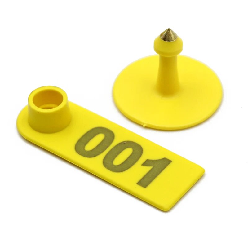 Ушные бирки для овец JIECARE 001-500 Желтый, 201a300, Yellow