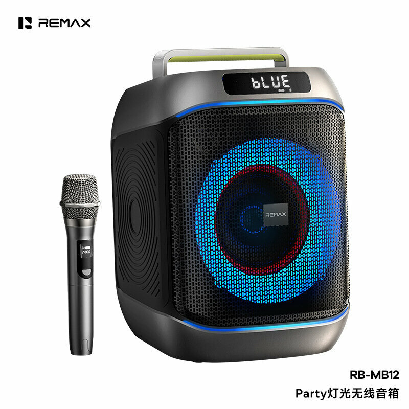 Беспроводная Bluetooth-колонка REMAX Party Lighting, портативный аудиосабвуфер для улицы, бестселлер в трансграничных продажах.