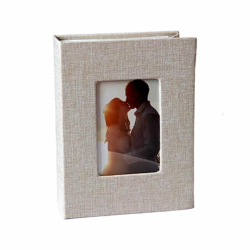 Мини-фотоальбом 4 6 для годовщины, Бежевый - 6 дюймов 100