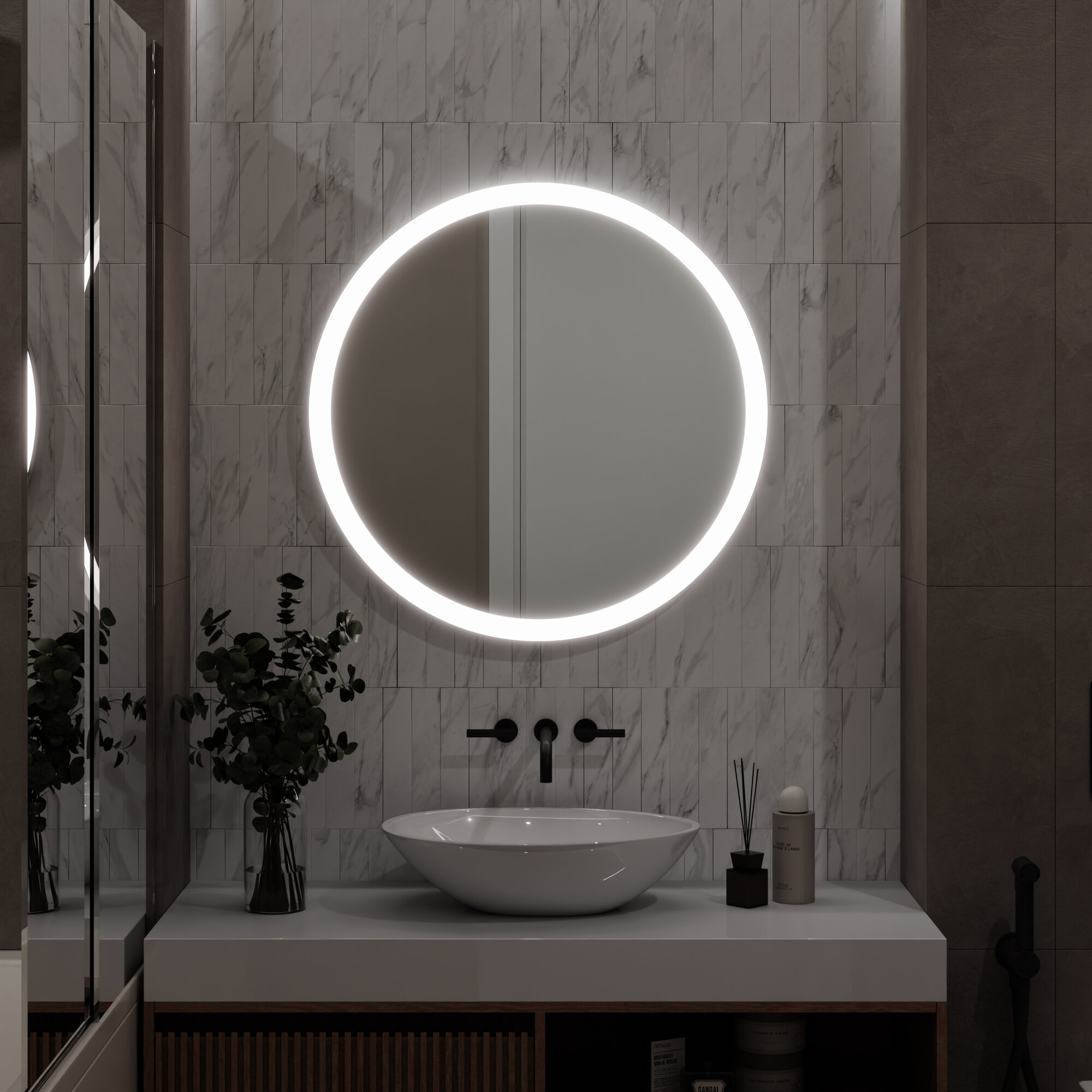 Зеркало Кант Ультра 2 110x110 см