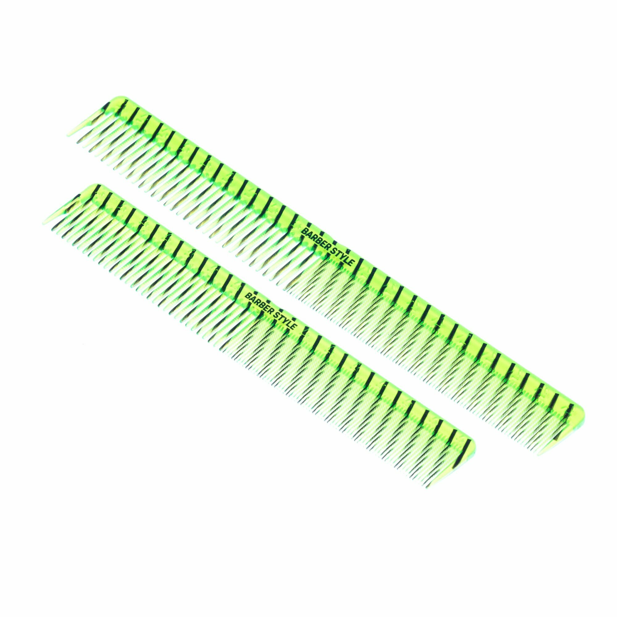 Набор расчесок пластиковых Dewa l Pro BARBER STYLE NEON, 2 шт CO-1NEON