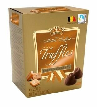 Трюфели GUNZ Maitre Truffout (1490) со вкусом соленой карамели /картон/ 200г