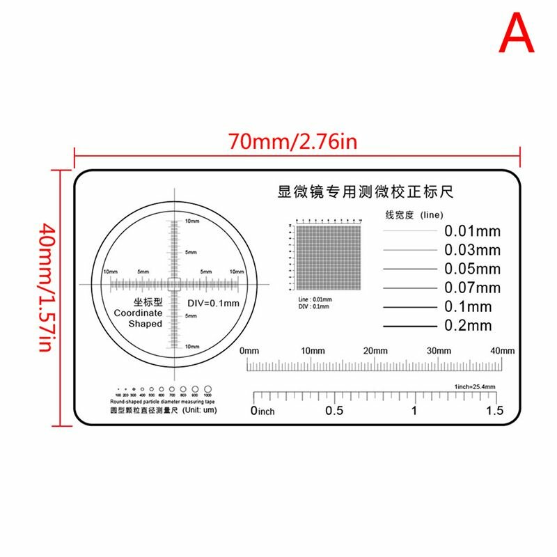 Микроскоп специальный микрометр коррекции линейка