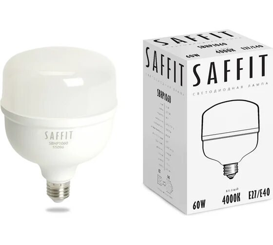 Лампа светодиодная SAFFIT 60W 230V E27-E40 4000K