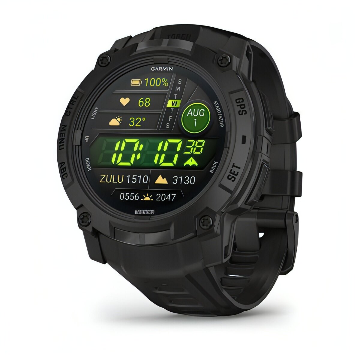Спортивные часы Garmin Instinct 3 AMOLED Tactical Edition черный 50мм