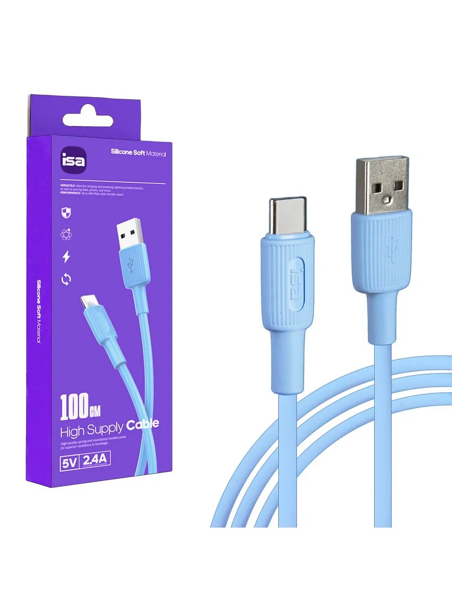 Кабель BX-1 USB на Type-C 1m 2.4A синий