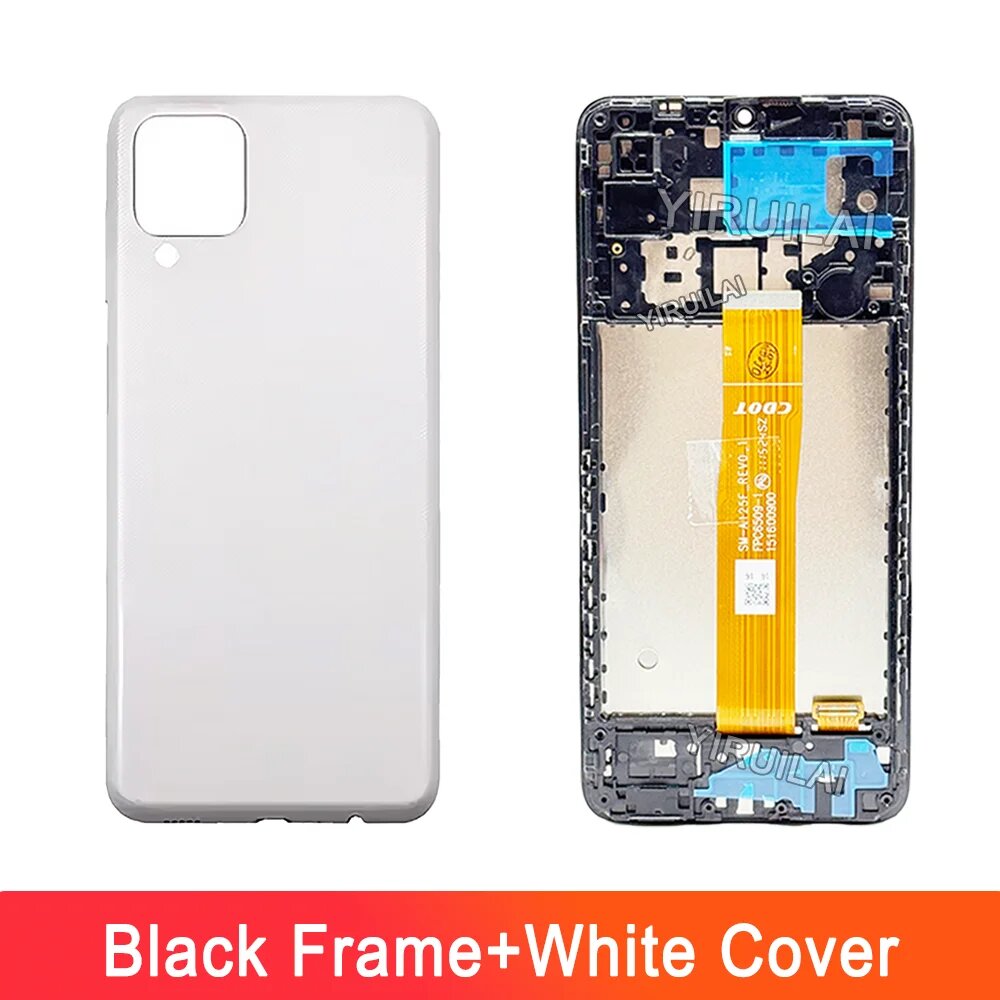 6,5 "AMOLED протестирован для Samsung Galaxy A12 A125F A127F ЖК-дисплей с Black Frame White C