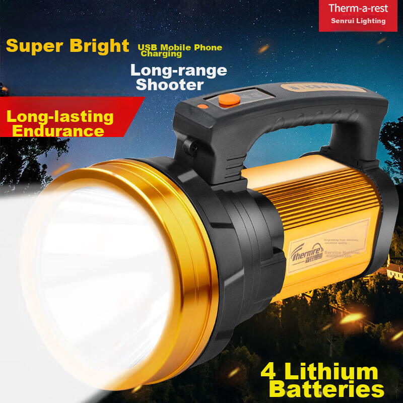 Thermarest переносной фонарь 5000-10000 люмен 50-100 часов автономности ABS алюминиевый сплав IPX4 водонепроницаемость