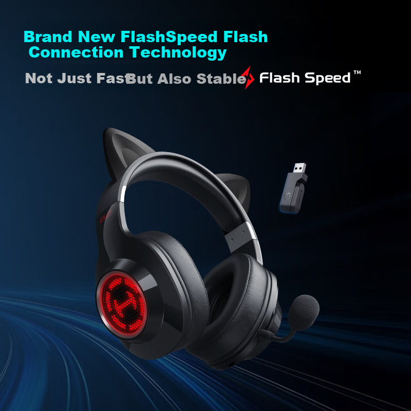 EDIFIER HECATE G2 беспроводная гейм-гарнитура с микрофоном черного цвета Цвет：Черный подарочный набор