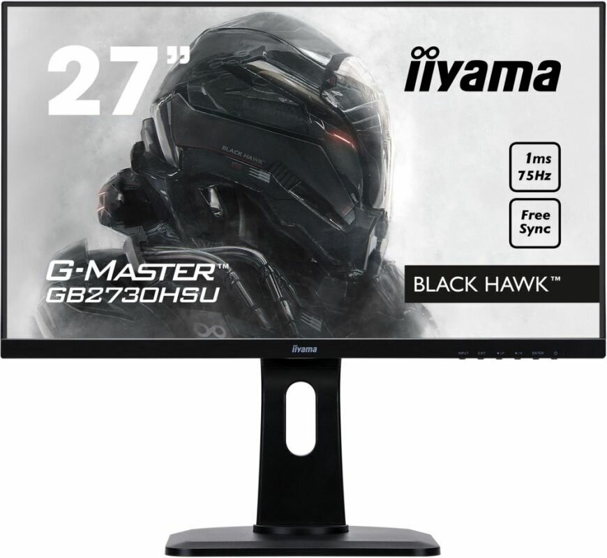 Монитор 27" и более IIYAMA Монитор Iiyama 27" GB2730HSU-B1 TN+film 1920x1080 75Hz FreeSync 300cd/m2 16:9