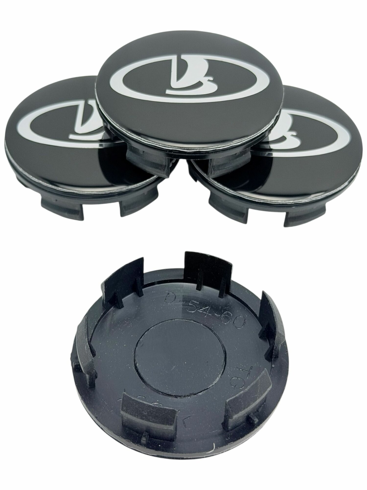 Колпачки заглушки на литые диски c логотипом лада 60-54-13, 4 колпачка