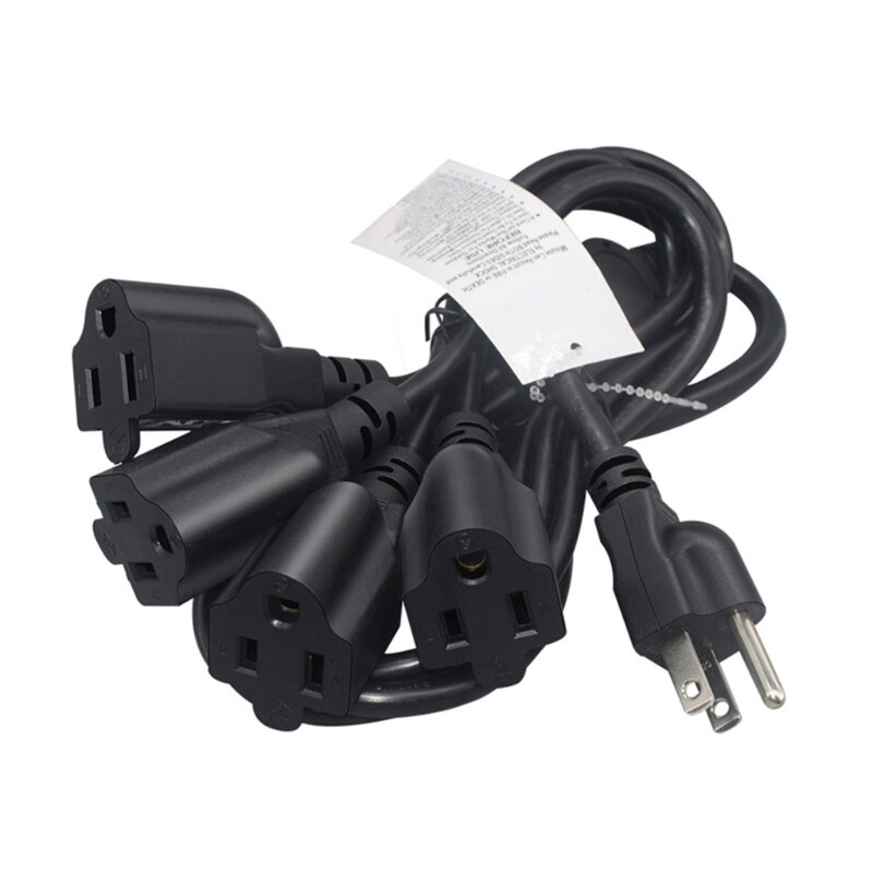 Удлинительный Кабель Питания от 5-15 P до 5-15 R NEMA 5-15 P Штекерный до 4x5-15R Штекерный Кабель Преобразователей Питания для телевизора ПК Компьютера
