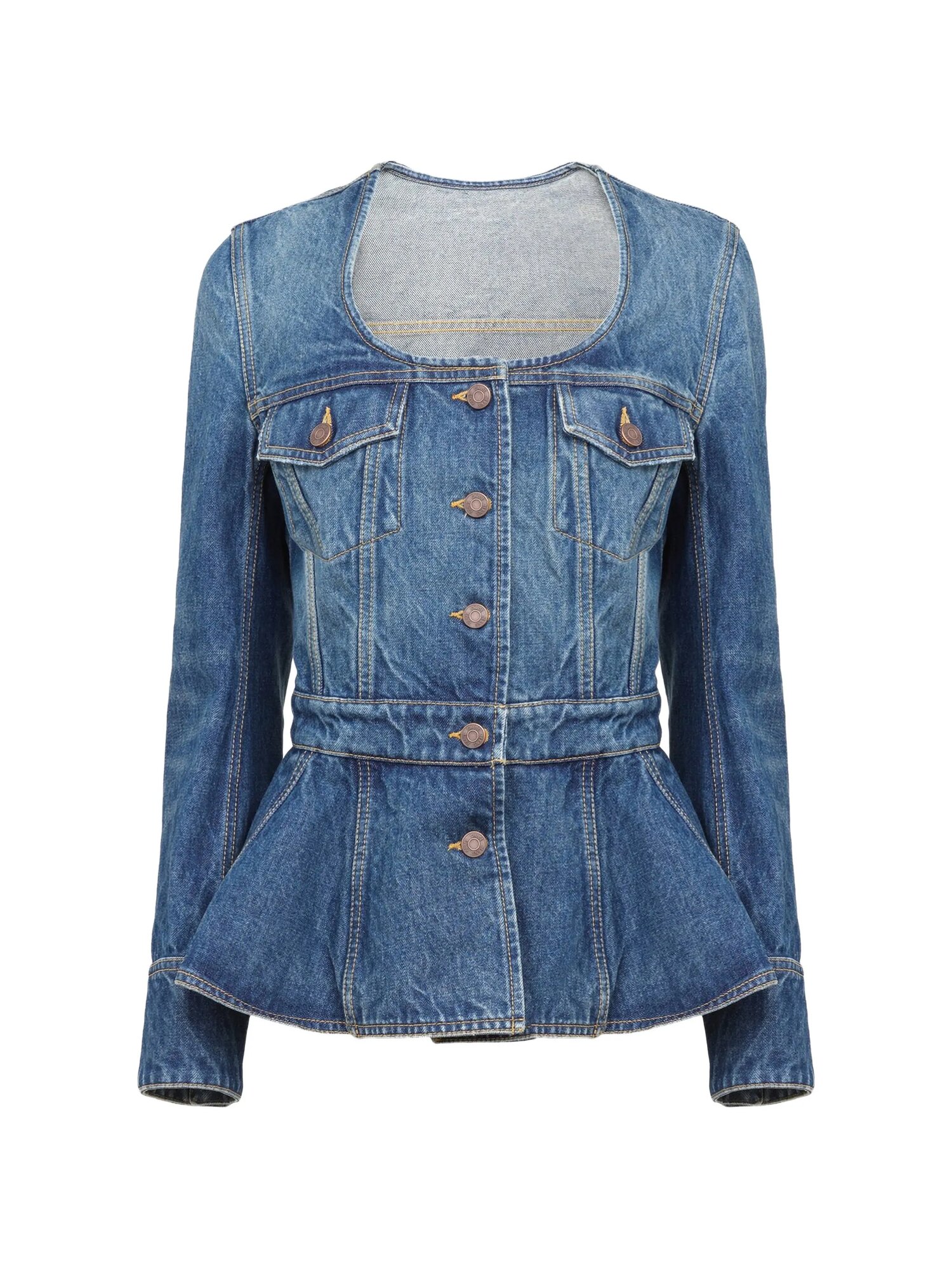 Куртка Button flap-pocket denim jacket