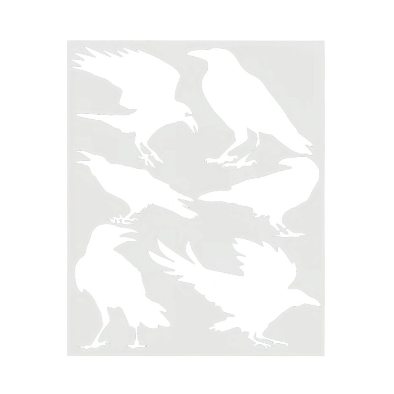 Трафарет Gothic Ravens Bird Повторное Использование Трафарета С Точной Вырезкой Шаблона Ravens Bird Для Раскрашивания И Изготовления Материалов Для домашних животных