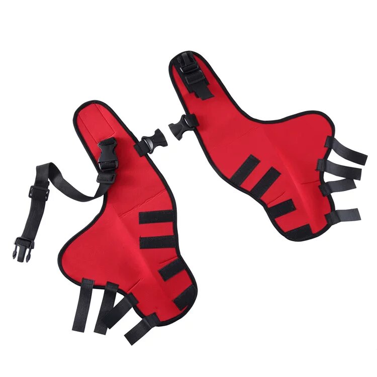 Ортопедический брейс для колена собаки после операции при вывихе надколенника, красный размер XS для очень маленьких