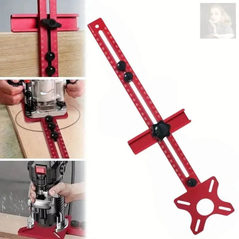 4 в 1 Фрезерный кронштейн, для фрезерный станок по дереву, для нарезания кругов и фрезерования, алюминиевый сплав