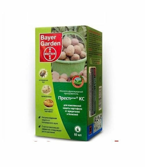 Препарат от колорадского жука и др. вредителей, 60 мл: объединяет в себе эффективную защиту картофеля от вредителей и болезней с "антистрессовым" эффектом стимулирования роста растений