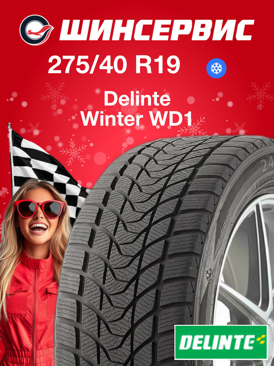 Зимняя нешипованная шина Delinte Winter WD1 275/40 R19 101H, зимняя автомобильная резина