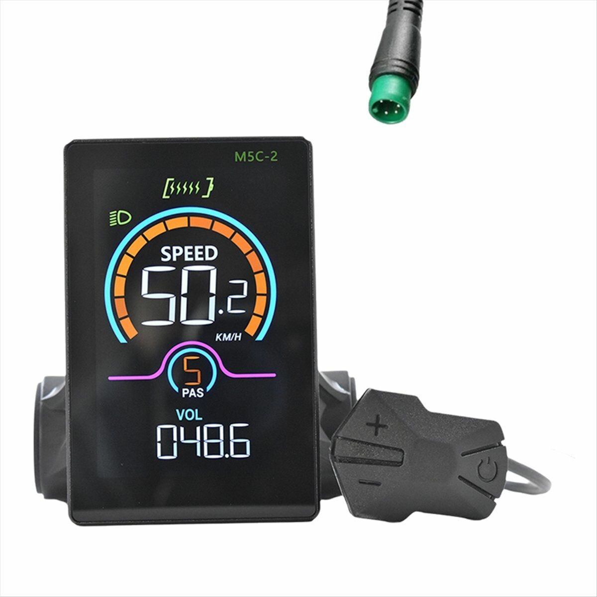 M5C-2 Электровелосипед с Bluetooth, ЖК-дисплеем, спидометром, панелью UART для горного велосипеда, 5-контактный разъем