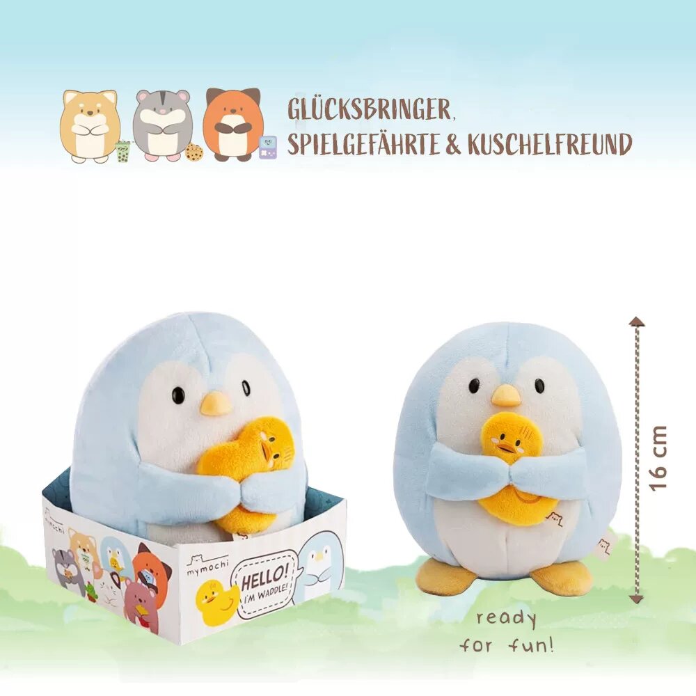 NICI MyMochi Пингвин Плюшевая Игрушка Фигурка В Подарочной Коробке 16см Мягкая Милая Плюшевая Игрушка Для Детей