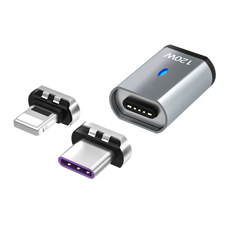 Адаптер USB-C к Apple и Type-C с магнитной зарядкой для устройств iPhone и Android
