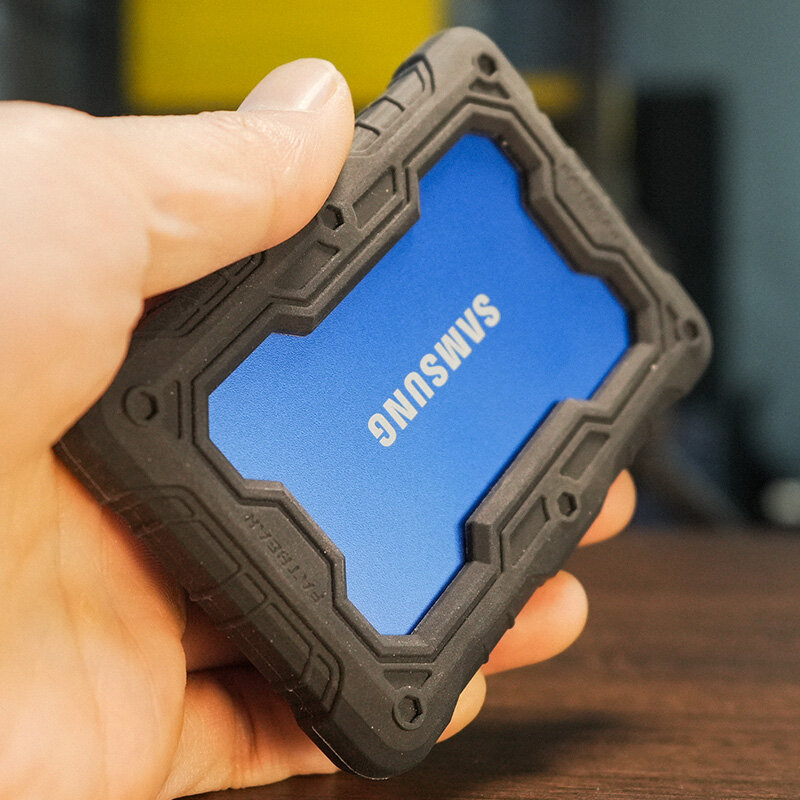 Совместимый SSD портативный внешний жесткий диск Samsung T7/T7 Touch с биометрической защитой для мобильного хранения